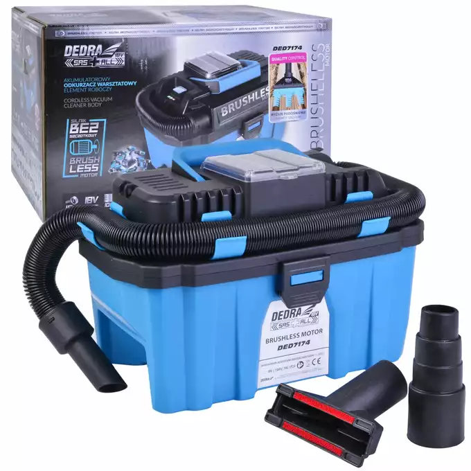 DEDRA Odkurzacz walizkowy akumulatorowy bezszczotkowy 18V DED7174 - Buduj24.pl
