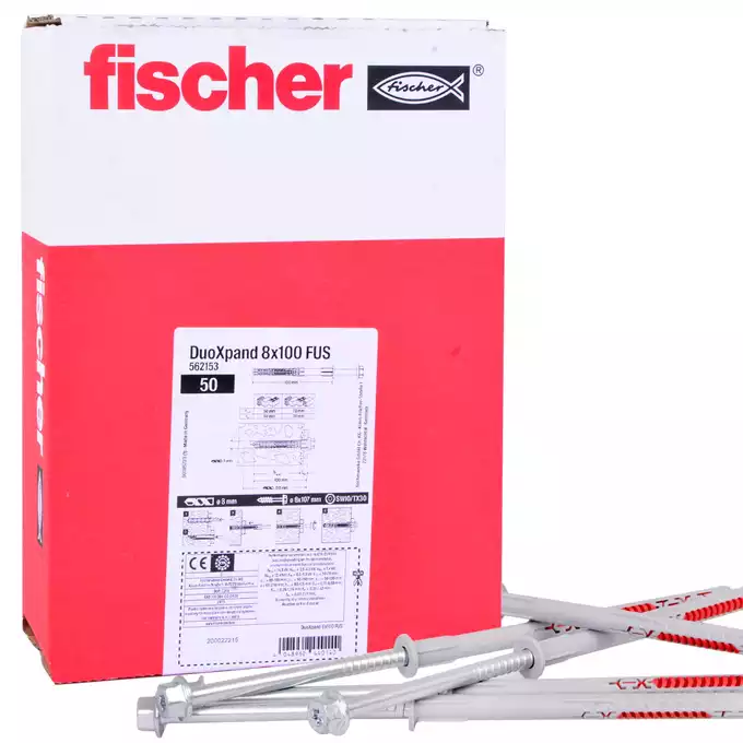 Kołek ramowy DuoXpand FISCHER 8x100 FUS 50szt/opak - Buduj24.pl