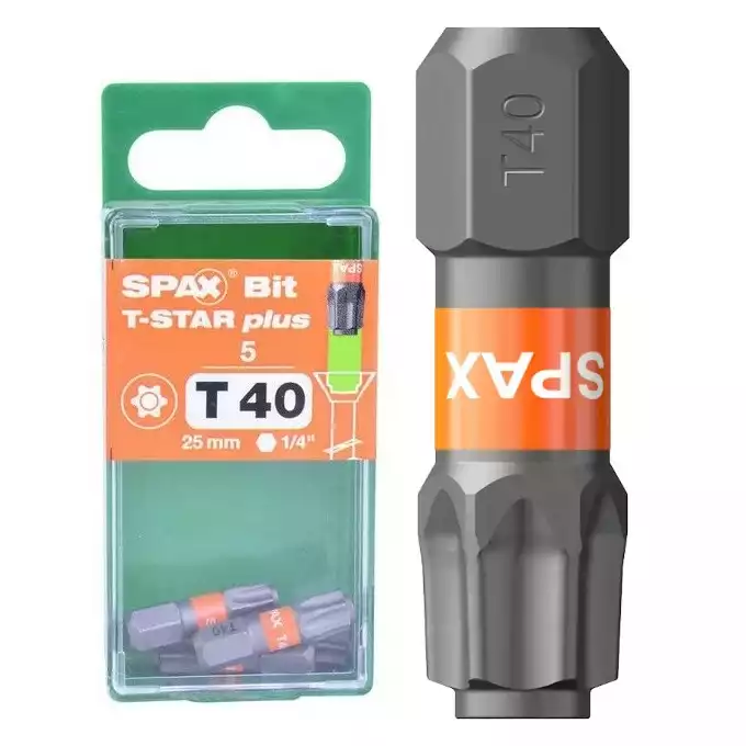 SPAX Bit bity T-STAR plus T40 25MM 5SZT/OPAK - Buduj24.pl