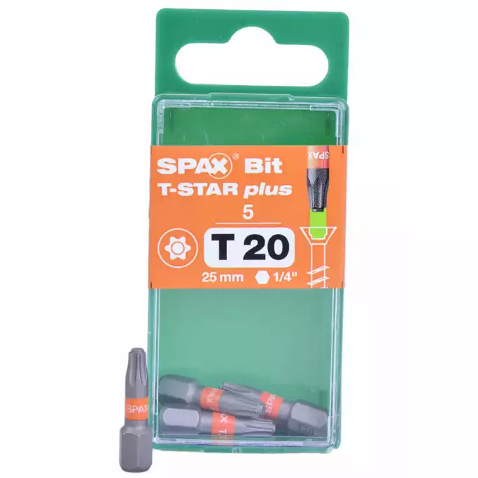 SPAX Bit bity T-STAR plus T20 25MM 5SZT/OPAK - Buduj24.pl