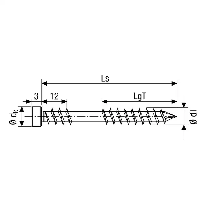 SPAX Wkręty tarasowe stare złoto A2 TORX20 GŁÓWKA CYLINDRYCZNA 5X50MM ...