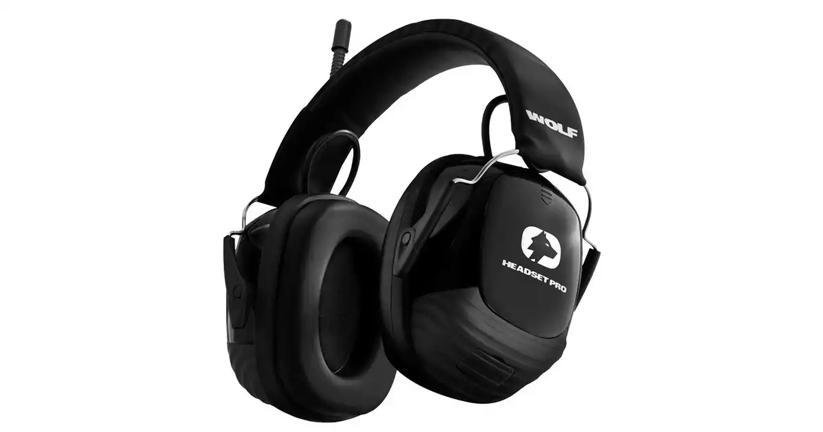 WOLF PRO Słuchawki ochronne BEZPRZEWODOWE z radiem DAB+ FM BLUETOOTH ...