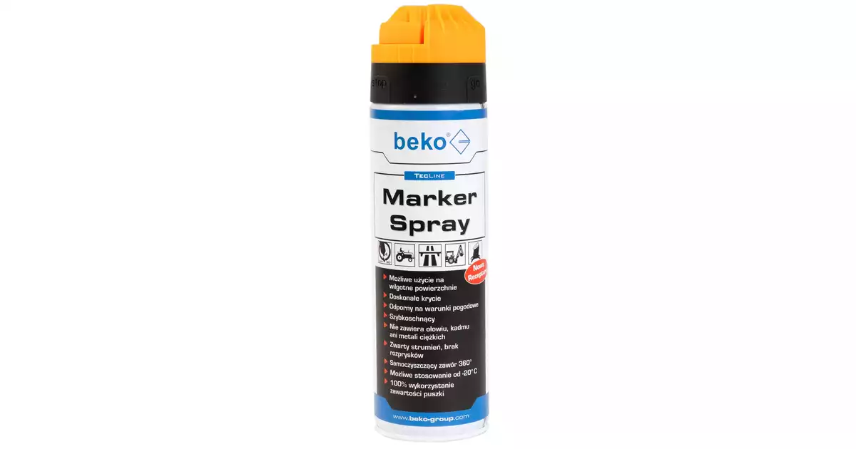 BEKO Marker spray TECLINE POMARAŃCZOWY 500ML - Buduj24.pl
